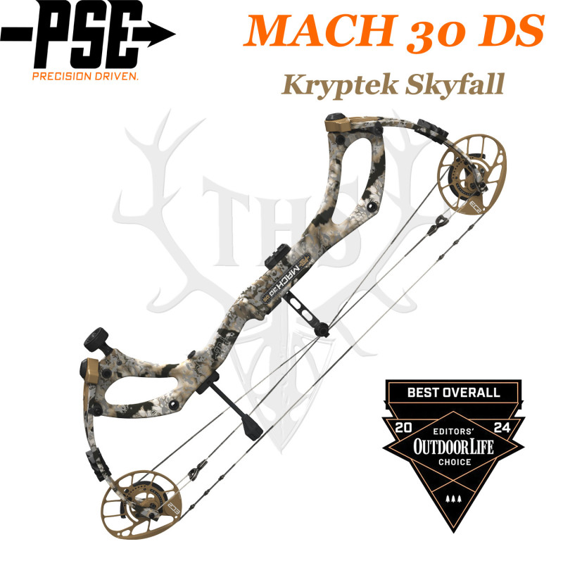 PSE MACH 30 DS - Arco in carbonio ultraleggero | Ideale per la caccia e il tiro a 338 FPS