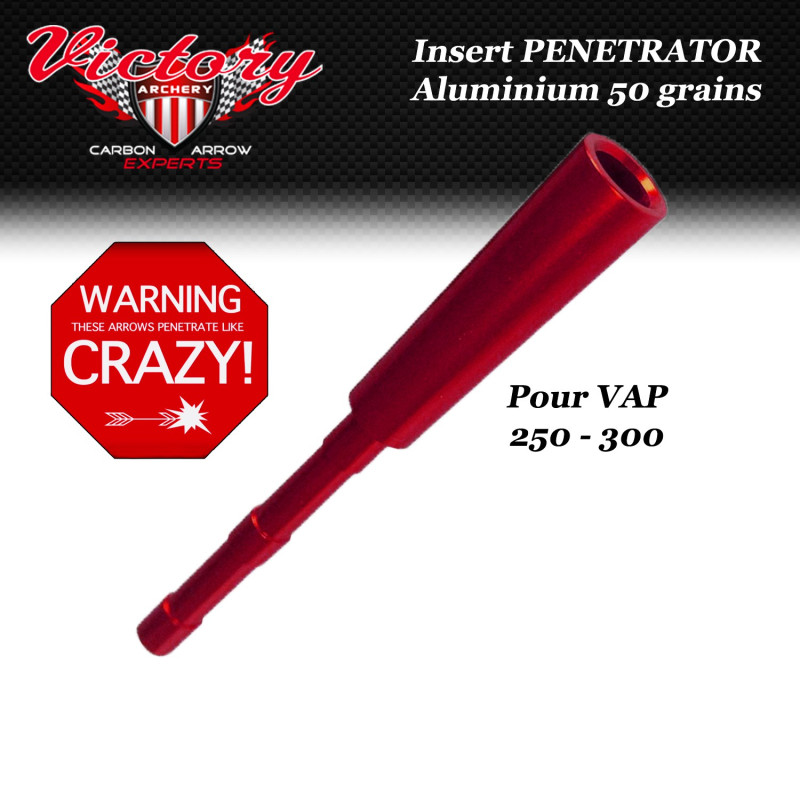 VICTORY ARCHERY VAP Penetrator Insert adaptateur en aluminium ou en ...