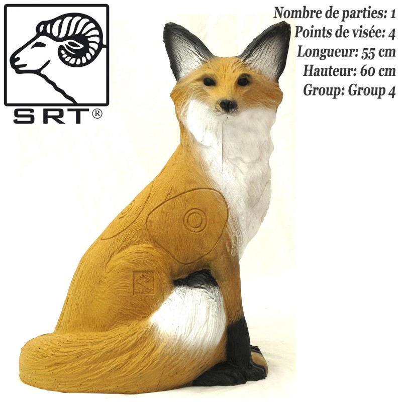 SRT TARGETS 3D Sitting Fox Target for archery
